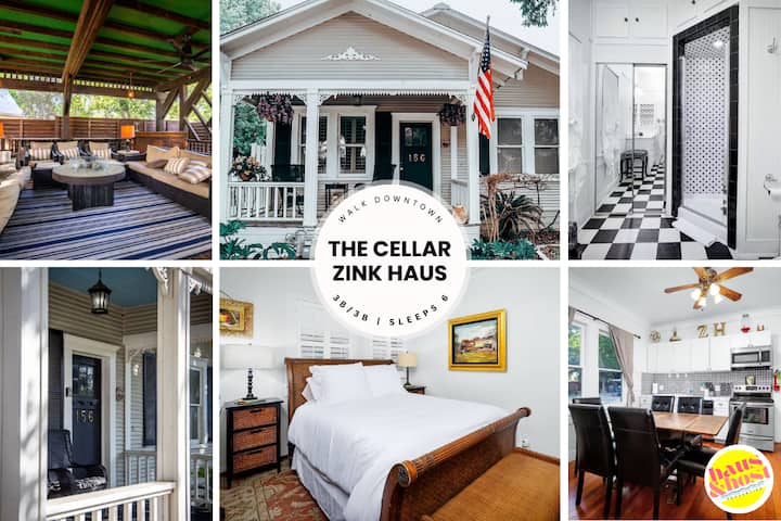 The Cellar Cottage At Zink Haus: 3b/3b Downtown - New Braunfels, TX