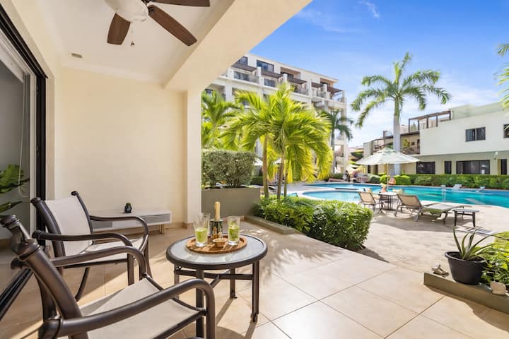 Calm 1br Palm Beach Area W/balcony, Gym + Pool - Aruba