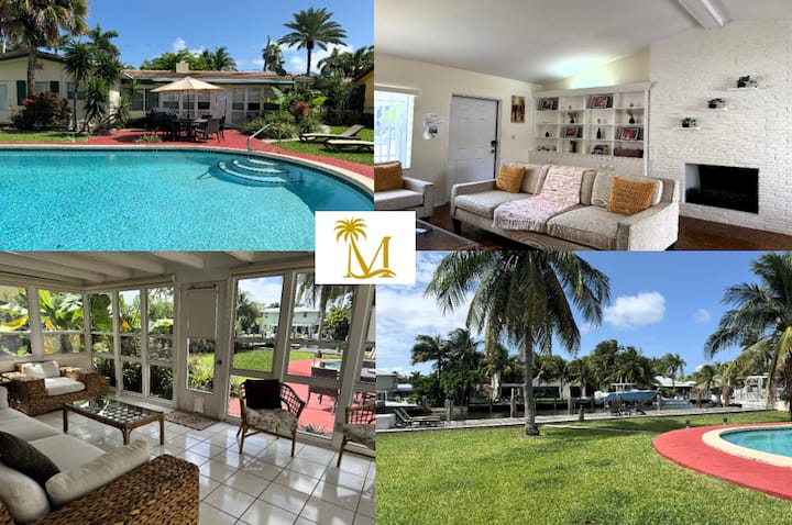 Breezy Waterfront~pool~fishing~close To Beach - Fort Lauderdale