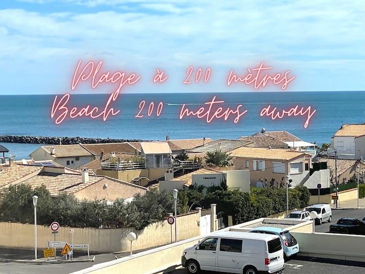 Eclats D'azur, Duplex De Charme, Plage 200 M - Agde