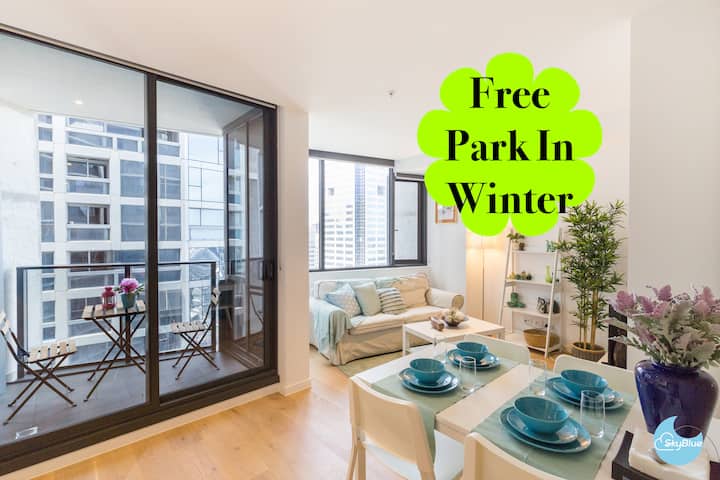 Skyview/balcony/freepark/heated Pool/gym/(mhto05a) - Southern Cross Railway Station, Docklands