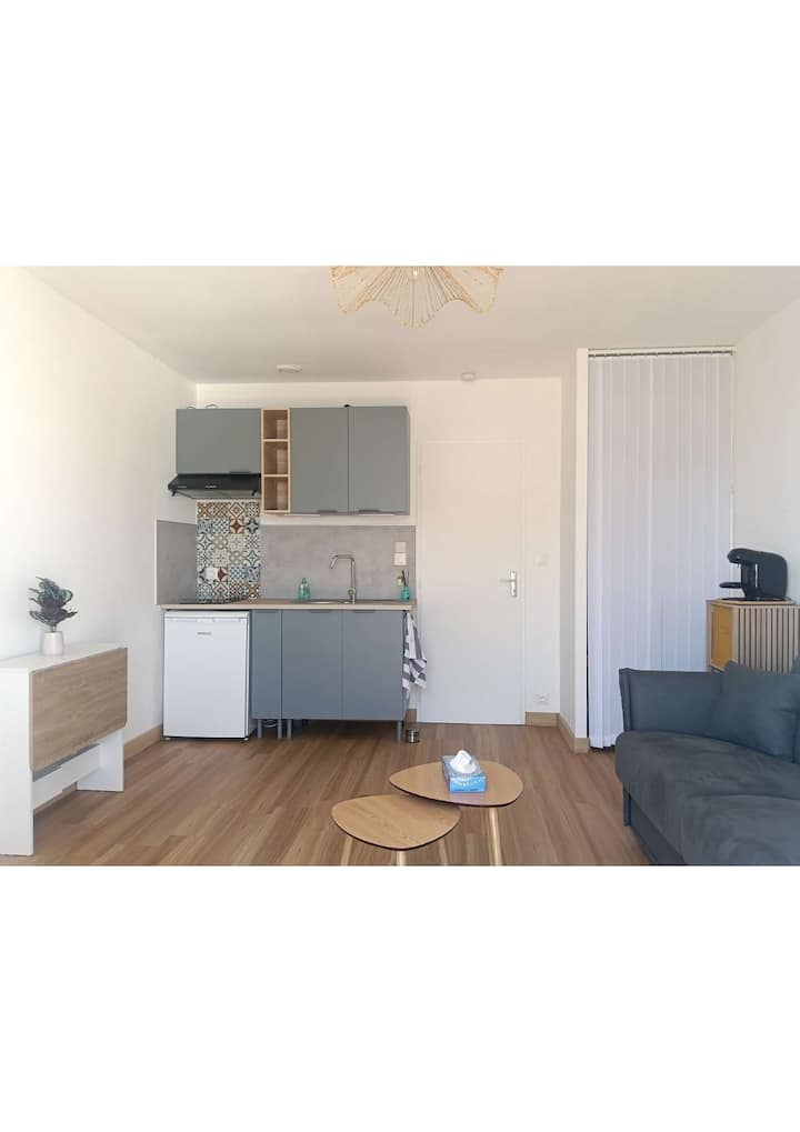 Joli Studio Cabine Rénové, Parking Privé - Saint-Georges-de-Didonne