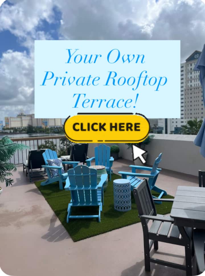 Private Rooftop Suite! No Resort Fees! - Florida