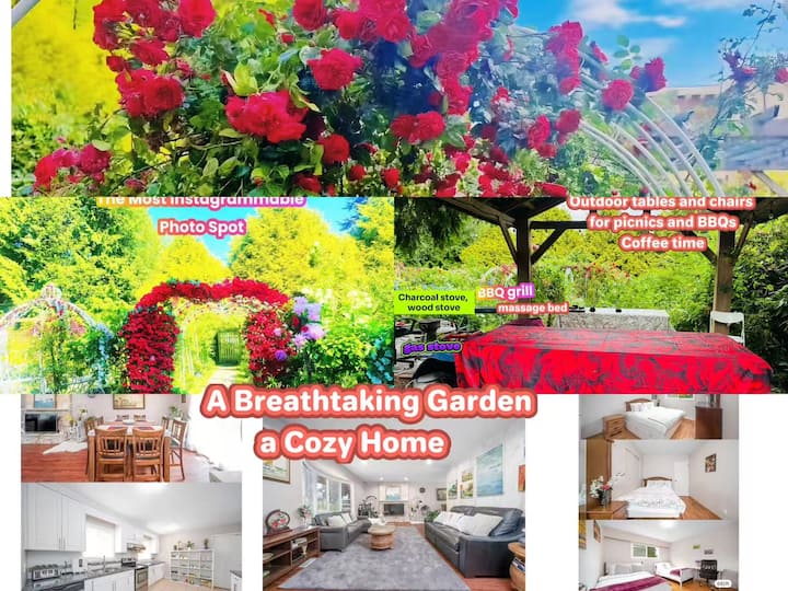 Cozy 3br Villa ·Big Rose Garden· Beach &Breakfast - Surrey