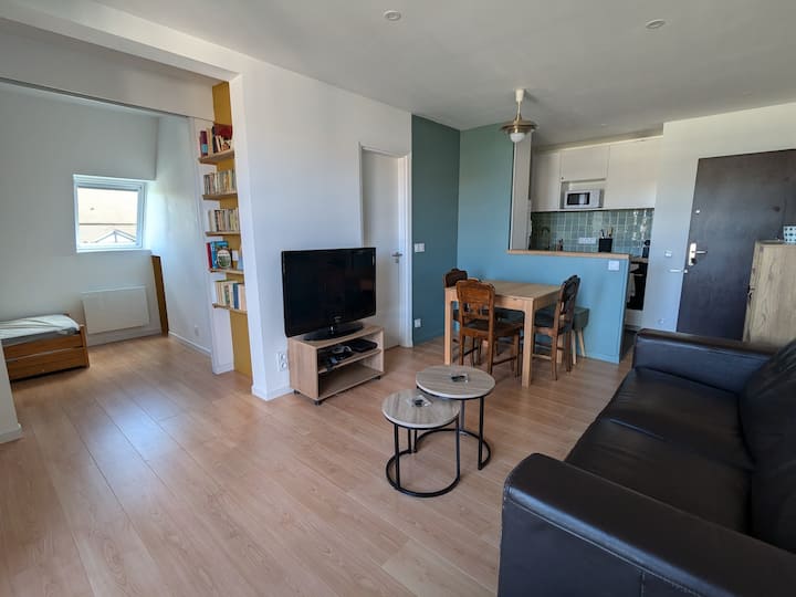 Cosy Dernier éTage, Balcon Vue Mer, 2 Chambres - Cabourg