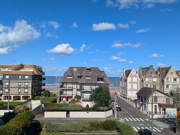 Cosy Dernier éTage, Balcon Vue Mer, 2 Chambres - Cabourg