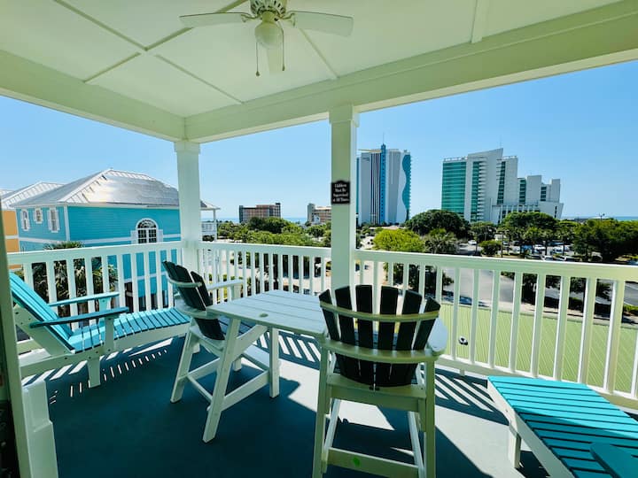 1 Block To Beach-sea View 6 Bed 3 Bedrooms/garage - Myrtle Beach
