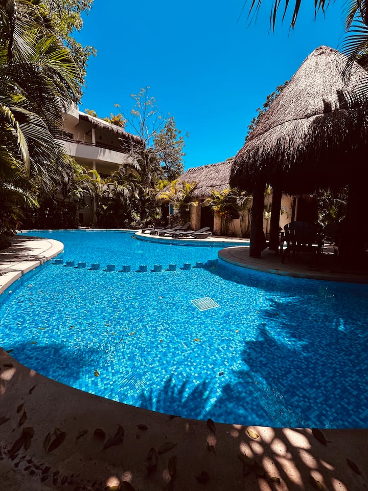 Departamento En Tulum Con Vista A La Piscina - Paradise Beach