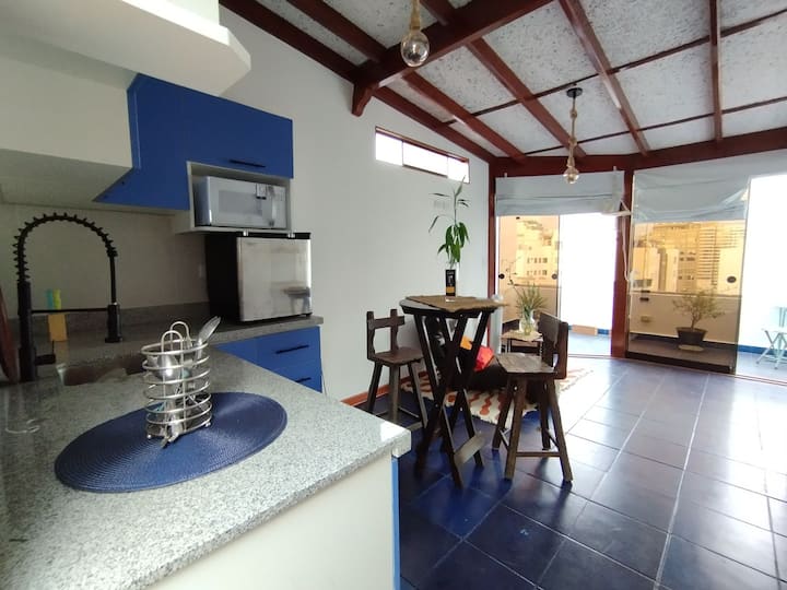 Departamento Con Amplia Vista Y Terraza Privada - Lima