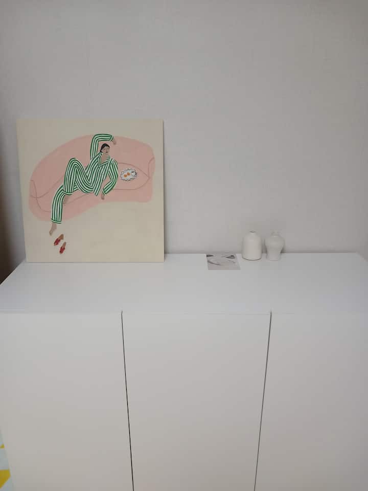 아늑한 침실/지하철1호선신천역2분거리/넷플릭스,디즈니+시청가능 - Daegu