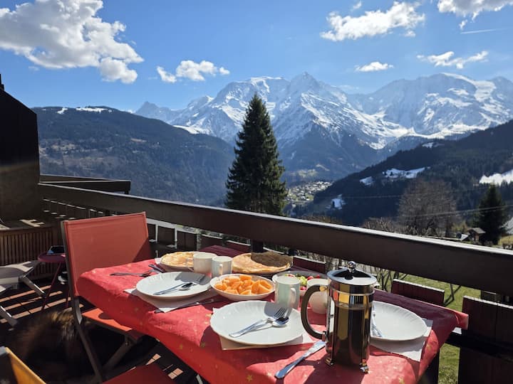 Cosy Flat Overlooking Mont Blanc - Saint-Gervais-les-Bains