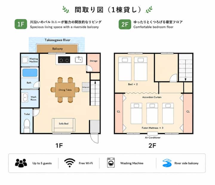 Private Riverside House For 5 | Central Kyoto - Kyoto