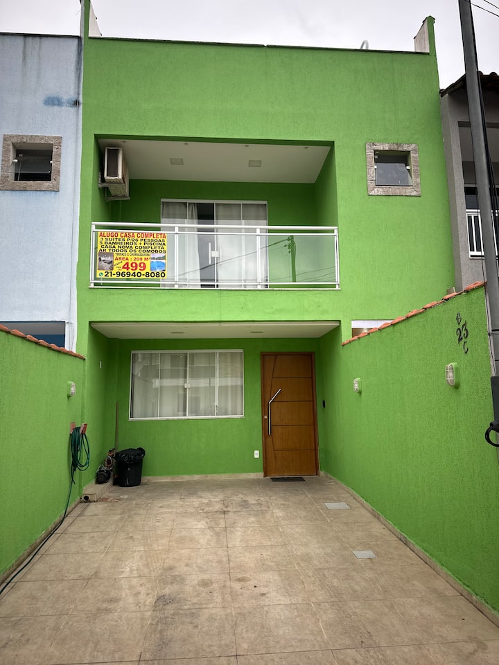 Casa Frente Praia 26 Pessoas Piscina  Garatucaia - Ilha Grande