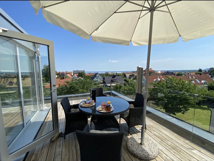 Takterass Lägenhet Båstad - Mellbystrand