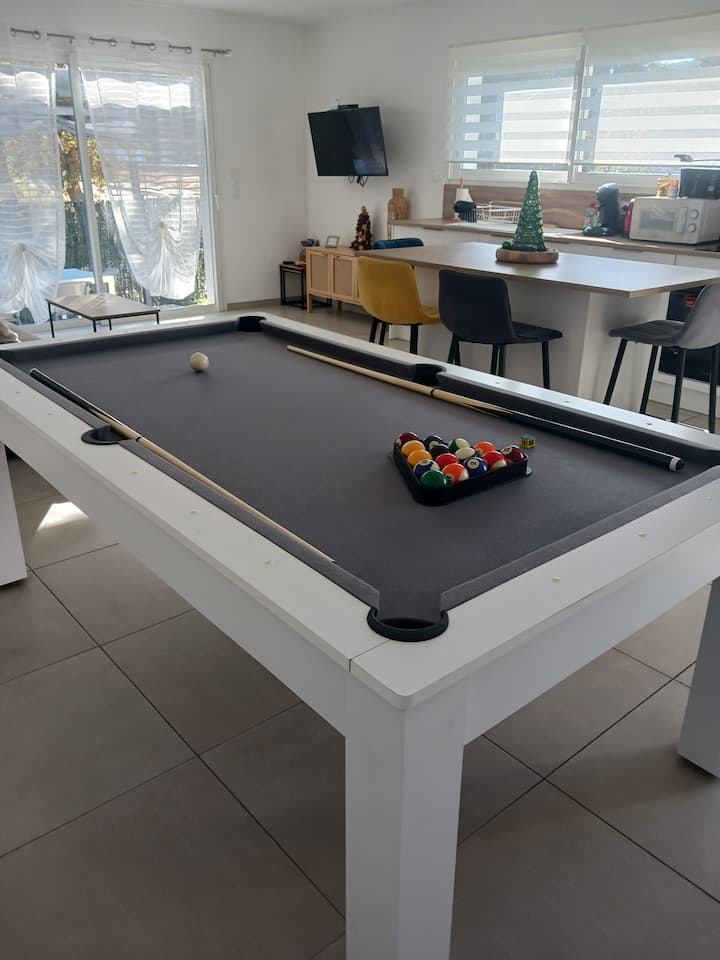 Villa L'éden Des Aspres T4 Avec Jardin & Billard - Thuir