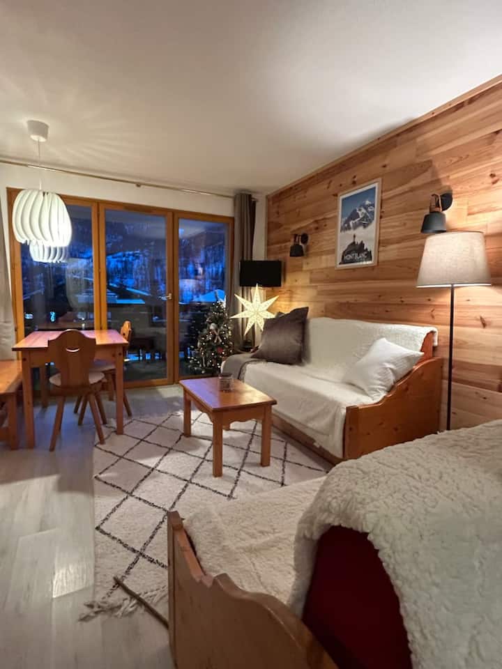 Deux Pièces, 4 Couchages, Terrasse, Face Téléski - Auron