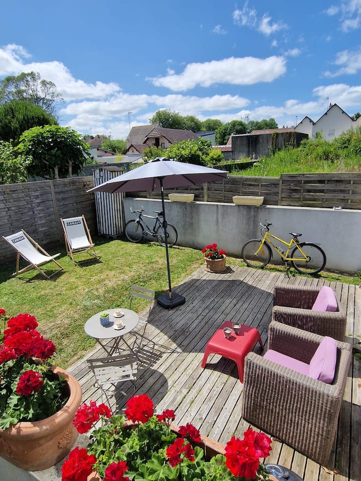 Rez De Jardin + Terrasse Privative + Prêt De Vtt - Houlgate