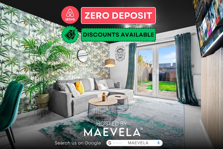 Manchester 2 Bed House - Sleeps 7 - Free Parking - Salford