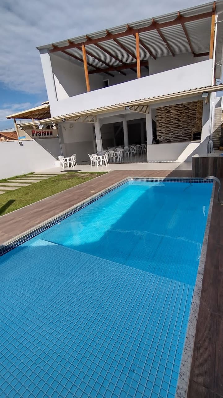 Casa Praiana Com Piscina E Churrasqueira - Rio das Ostras