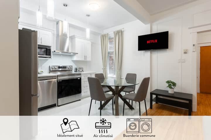 Le Paisible | Plateau | Wifi | Rénové | Ac - Montreal