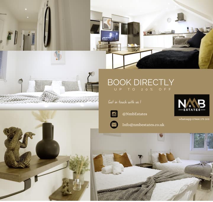 Modern,2bed Split Level Apartment|shopping Centres - Edgware