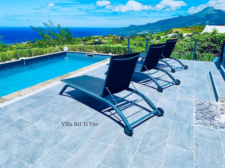 Villa Bèl Ti Vue Piscine Vue Mer Et Montagne Pelée - Martinique