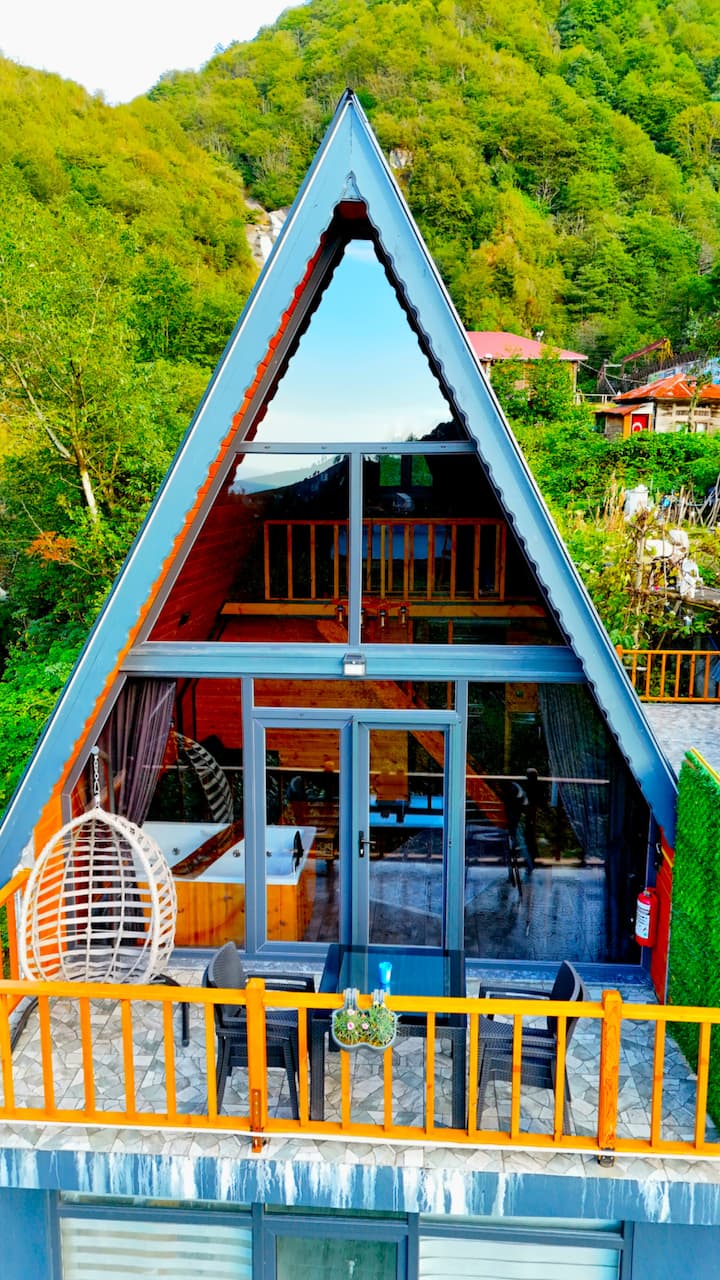 Ağaran Wooden Houses 3 (2+1) Suit Bungalov - Rize