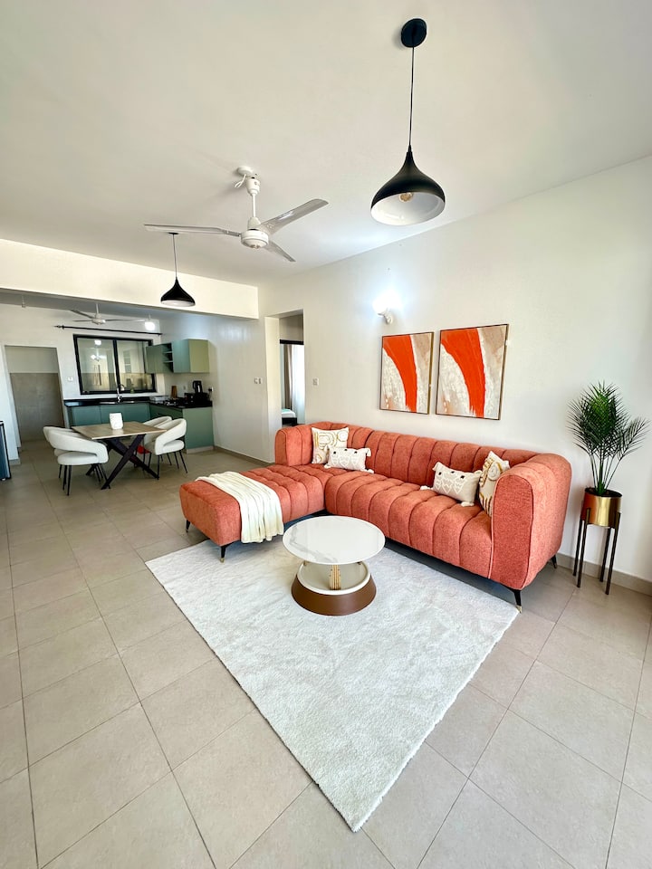 Elegant 1br, Pool, Wifi, Walk To Beach In Shanzu - Mombasa