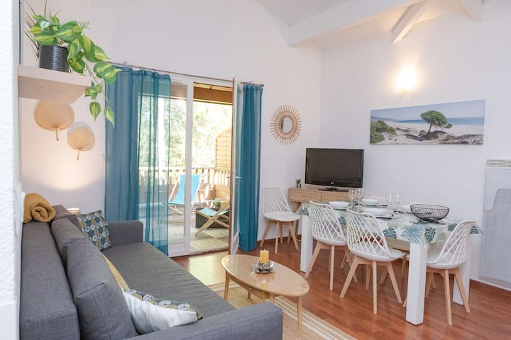 Appartement 2 Chambres 6 Pers Piscine, 50m Du Lac - Lacanau