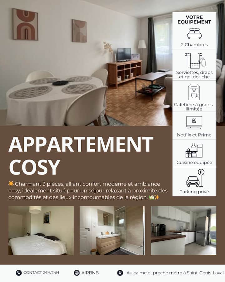 Appartement Cosy Et Confortable - Saint-Genis-Laval