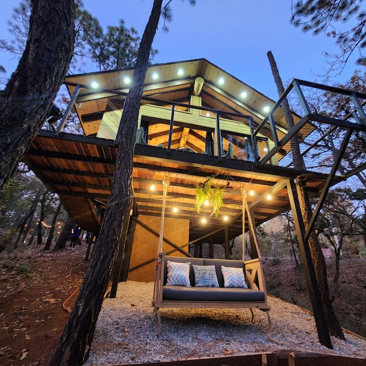 Verde Terracota Chalet, Tu Descanso En El Bosque. - Tapalpa