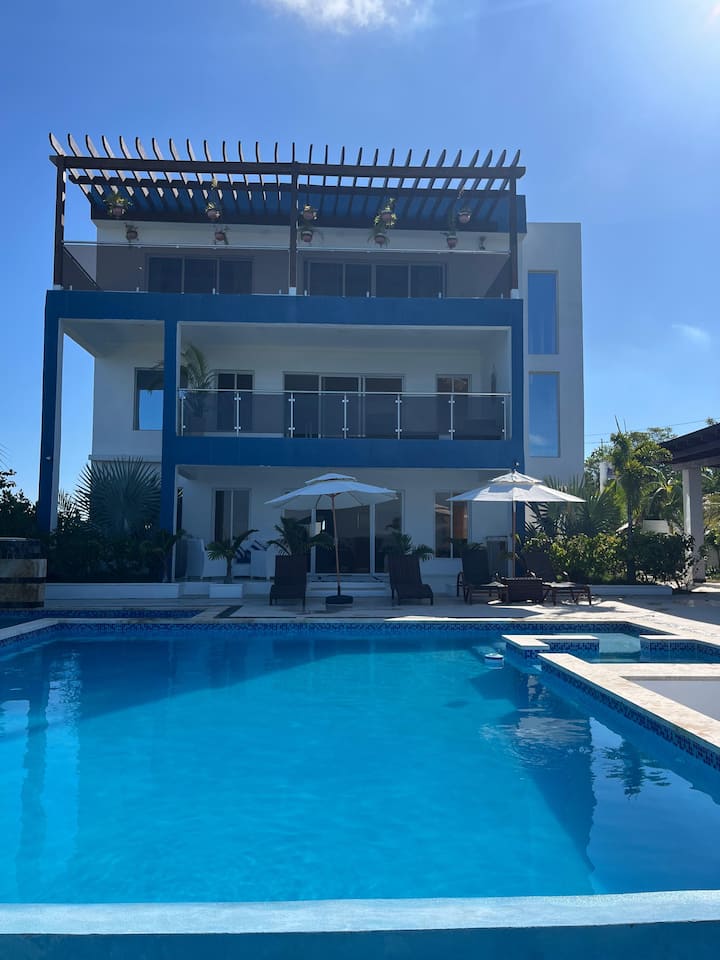 Luxury Beachfront Villa With Pvt Pool & Ocean View - Dominican Republic