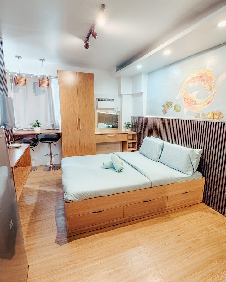 Cebu Cozy Condo 712-wifi-netflix - Talisay