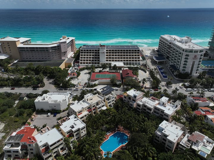 Increíble Ubicación Playa 5 Min Check-in Flexible - Cancún