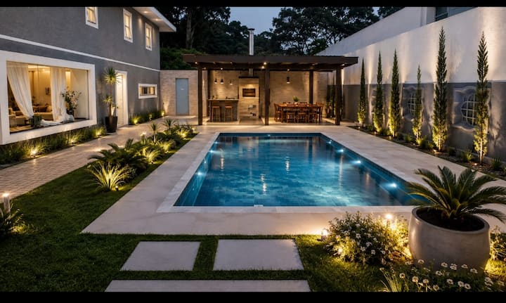 Casa Ampla Piscina, Lazer Churrasqueira 22 Pessoas - Curitiba
