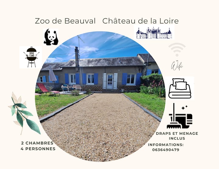 Gîte Au Gré Du Canal /Beauval/4 Personnes/parking - Selles-sur-Cher