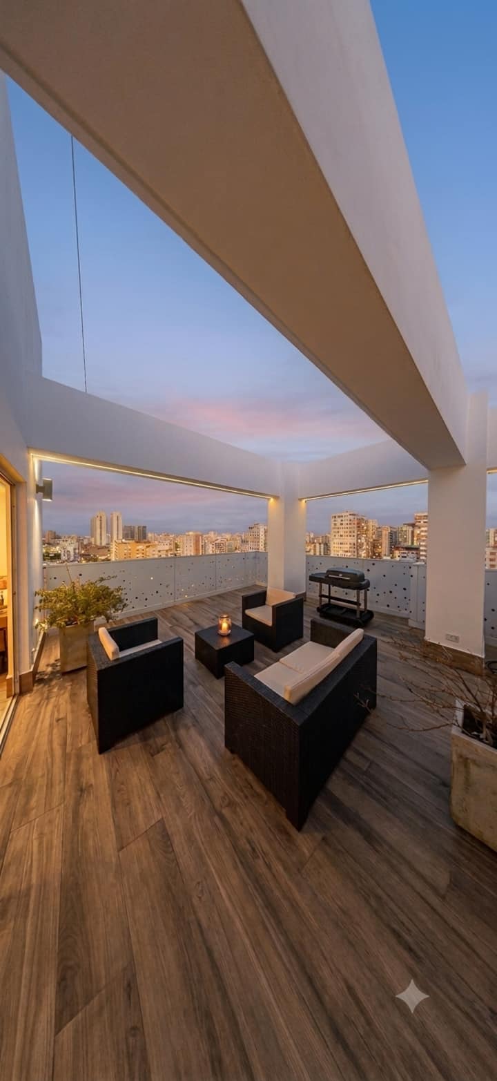 Lujoso Y Moderno Penthouse Con Terraza - Santo Domingo