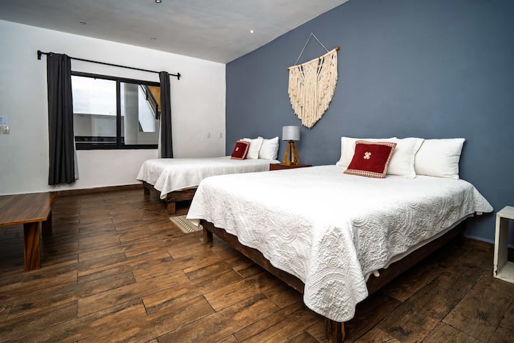 Cozy Loft Cancun Downtown · 3 Beds + Wifi + Ac - Cancún