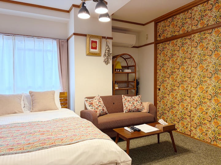 【Harenoya202】栗林公園徒歩10分/島旅/1人旅/28㎡/ベッド1台/最大2人/連泊割引 - Takamatsu