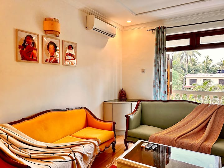 Skysong - Only 8 Minutes To Candolim Beach - Goa