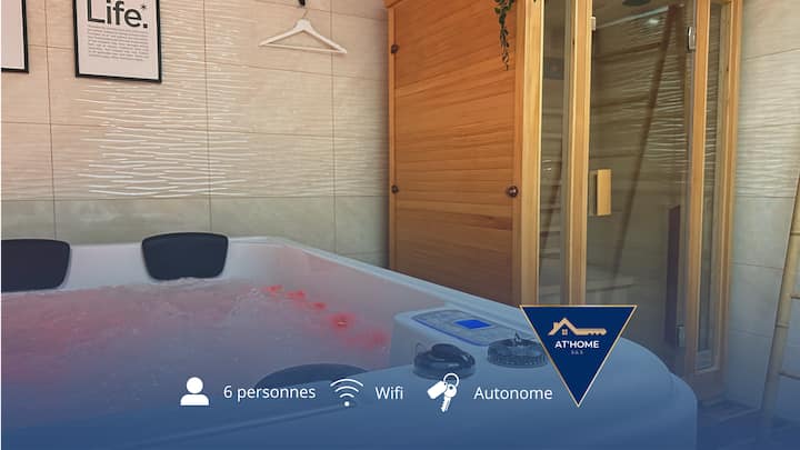 Le Spa Convivial - Jacuzzi - Sauna - Calme - Dijon