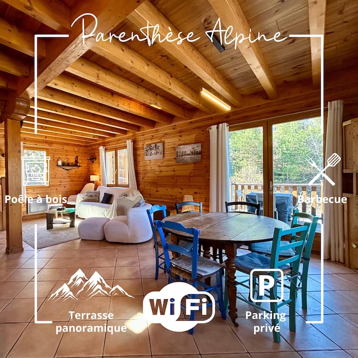 Parenthèse Alpine - Poêle à Bois - Calme - Parking - Jausiers