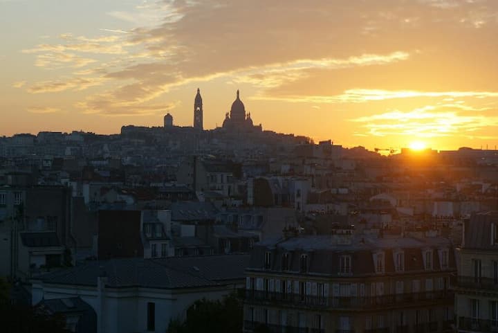 ÉLégante Chambre Parisienne Vue Exceptionnelle! - 파리