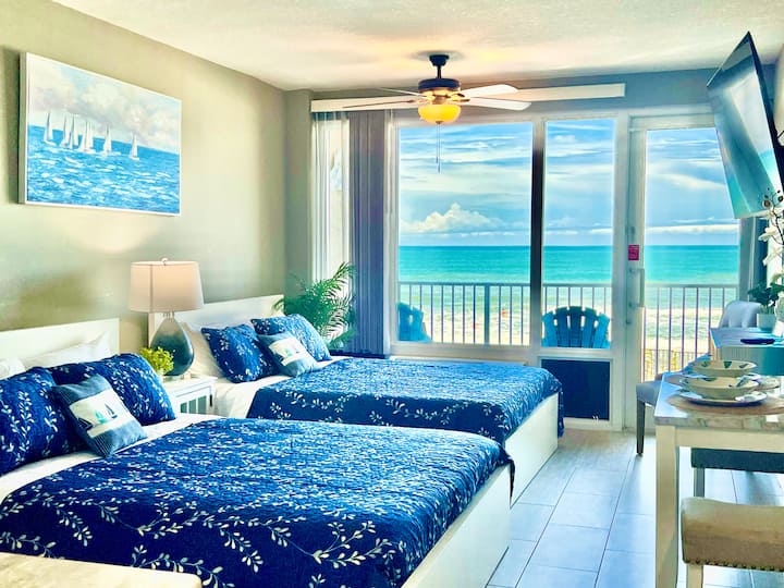 Free Night! Mod Oceanfront Balcony Full Kitchen - Ponce Inlet, FL