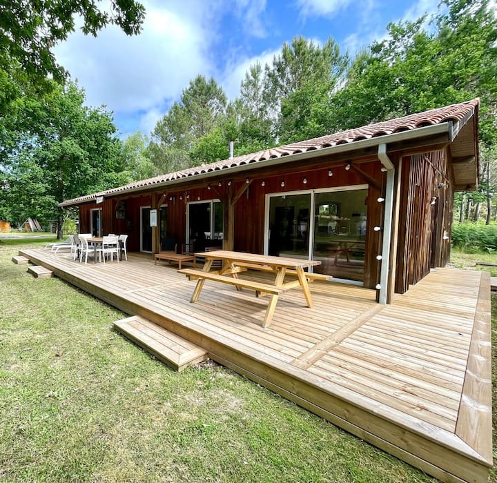 La Pinède, Maison En Bois - Hourtin Plage