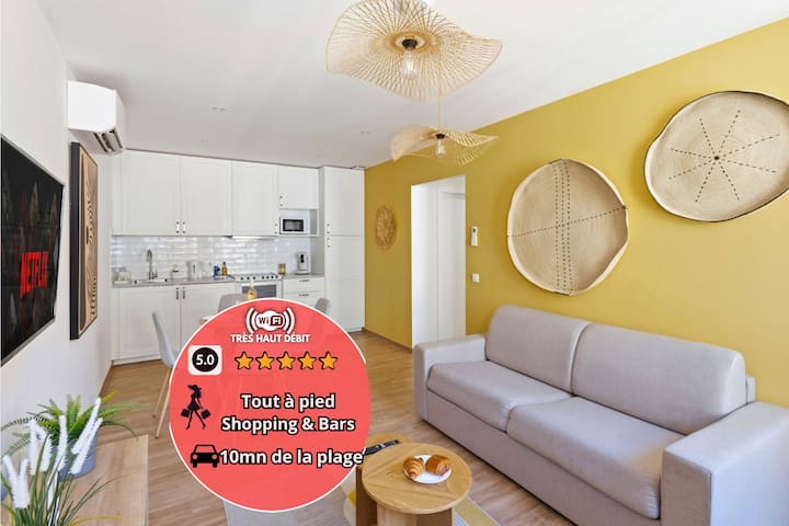 "Sunny" Neuf - Climatisé - Centre Ville - Cogolin