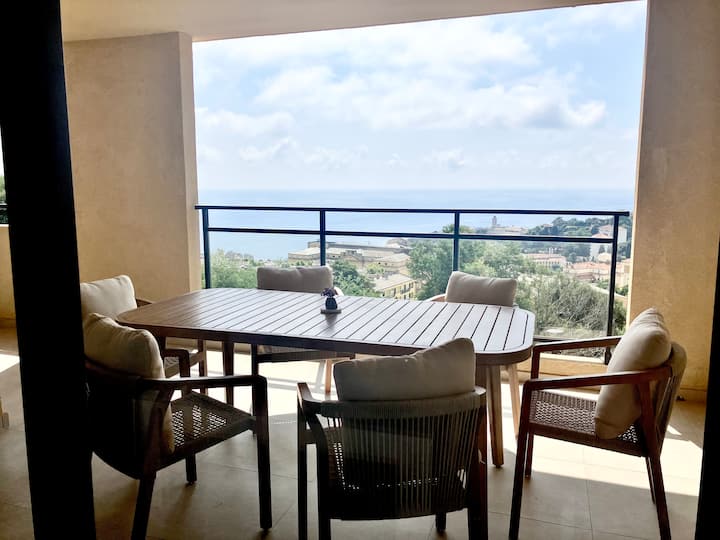 Séjour Confort Avec Terrasse & Vue Mer - Bastia
