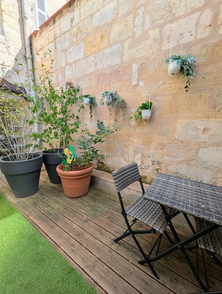 Studio Climatisé Et Calme + Patio - Jardin Public - Bordeaux