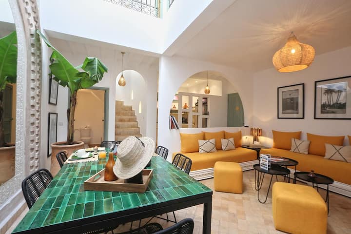 Riad Amal, Havre Cosy, Rooftop, 7 Min Jemaa El Fna - Marrakesh