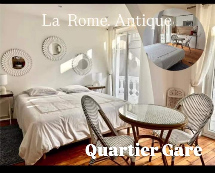 La Rome Antique Gare Rouen «Ménage & Linge Inclus» - Rouen